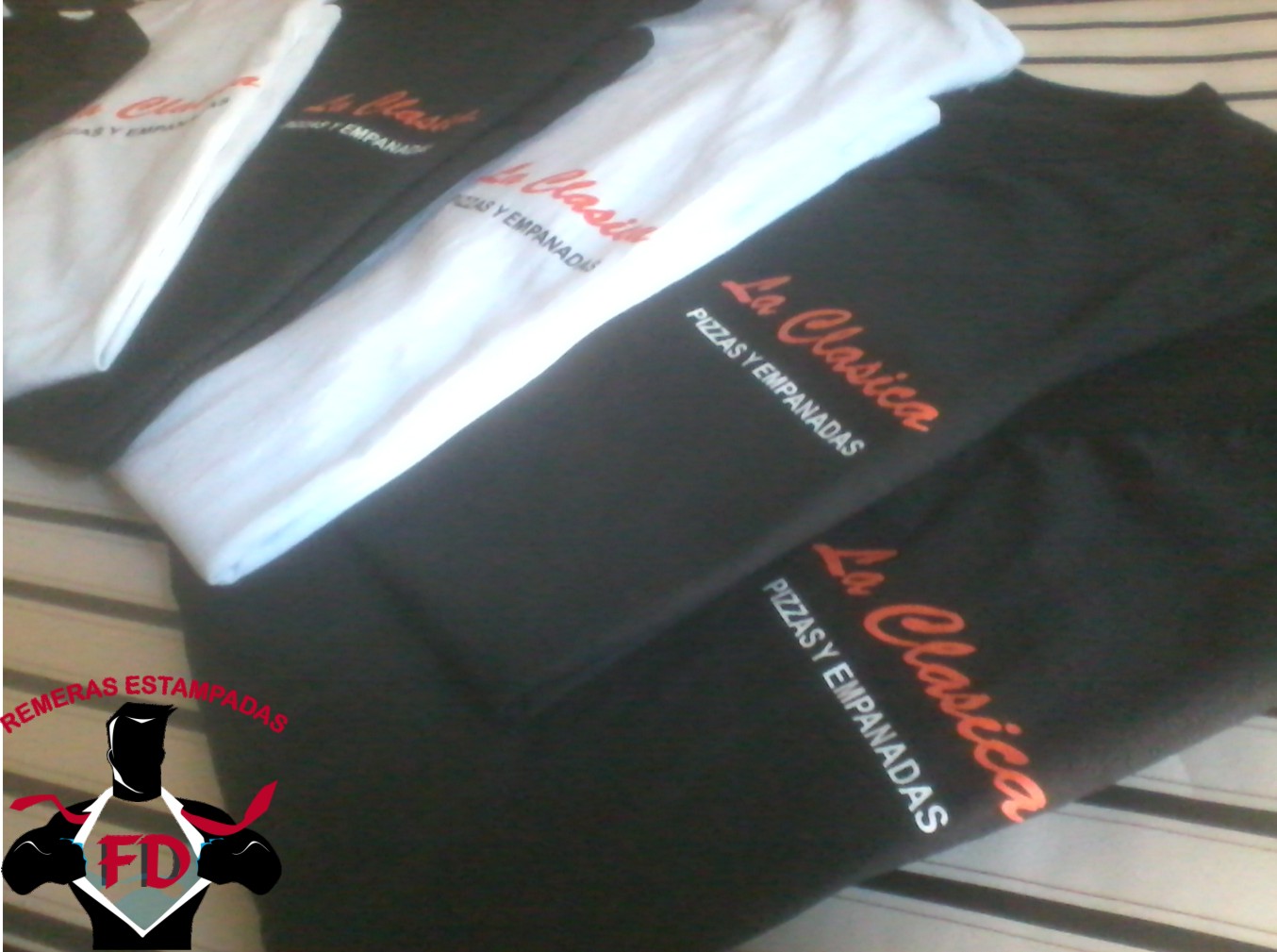 Remeras Estampadas para Pizzería "La Clásica" - Remeras Estampadas FD ...